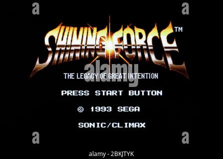 Shining Force - Sega Genesis Mega Drive - Editorial use only Stock ...