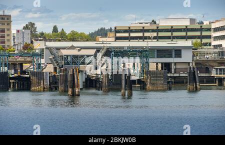 BREMERTON, WASHINGTON STATE, USA - JUNE 2018: Wide angle view of the ...