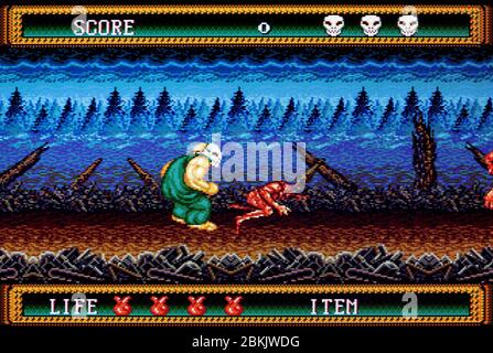 Splatterhouse 2 - Sega Genesis Mega Drive - Editorial use only Stock Photo - Alamy
