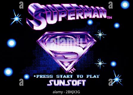 Superman - Sega Genesis Mega Drive - Editorial use only Stock Photo - Alamy