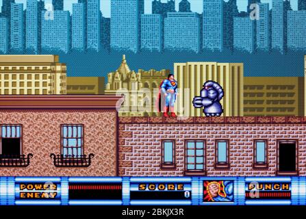 Superman - Sega Genesis Mega Drive - Editorial use only Stock Photo - Alamy