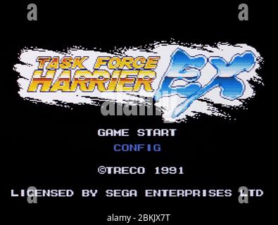 Task Force Harrier EX - Sega Genesis Mega Drive - Editorial use only ...