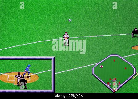 Triple Play '96 Baseball - Sega Genesis Mega Drive - Editorial use only ...