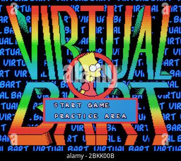 Virtual Bart - Sega Genesis Mega Drive - Editorial use only Stock Photo ...