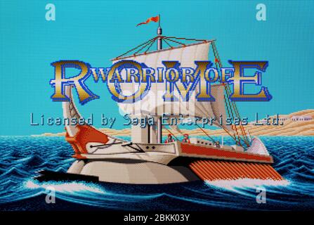 Warrior of Rome - Sega Genesis Mega Drive - Editorial use only Stock ...