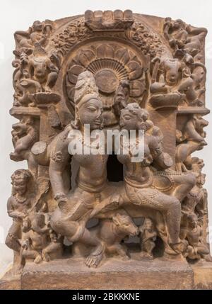 Shiva, Uma Maheshwar, Medieval sculpture, Museum, Mathura, Uttar ...
