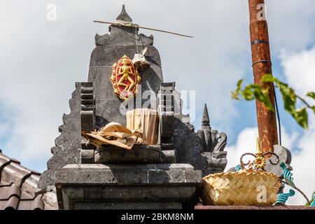 Throne altar for Acintya (or Sang Hyang Widhi Wasa), Balinese Hindu ...