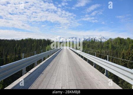 The Kuskulana Bridge on the McCarthy road, Wrangell - St Elias National ...