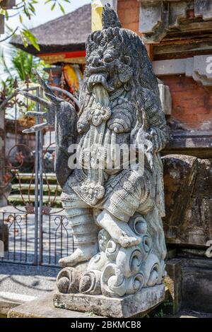 Rangda Hindu Temple Stone Statue Monkey Forest Ubud Bali Indonesia ...