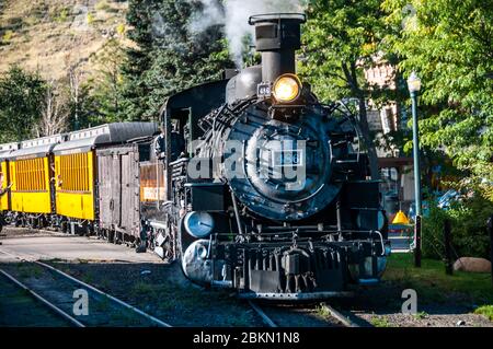Rio Grande class steam locomotive 486 of the Durango and Silverton ...