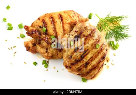 Grilled Marinated boneless skinless chicken thighs((Pargiot ...