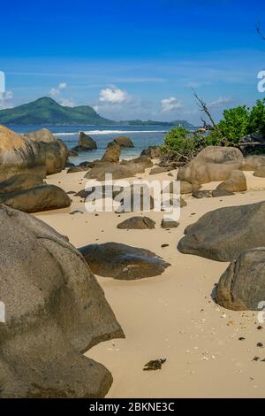 Granite rocks scattered on the beach at kilcarnup Beach Margaret River ...
