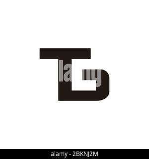 letter tg simple geometric line logo vector Stock Vector Image & Art ...