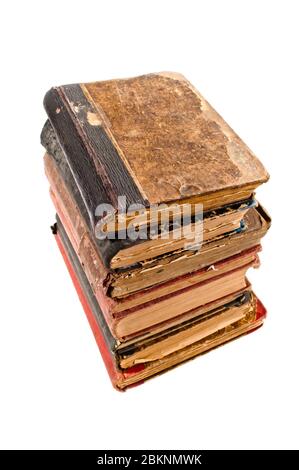 old antique books from scuffs and scratches Stock Photo - Alamy