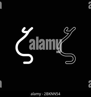 Zeta greek symbol small letter lowercase font icon black color vector ...