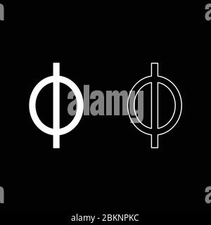 Phi greek letter, Phi symbol vector illustration Stock Vector Image ...