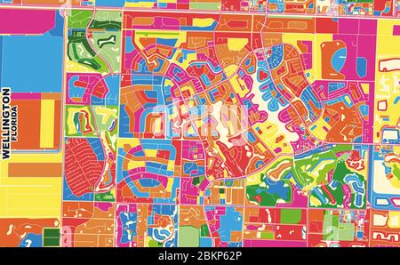 Wellington map. Detailed vector map of Wellington city administrative ...