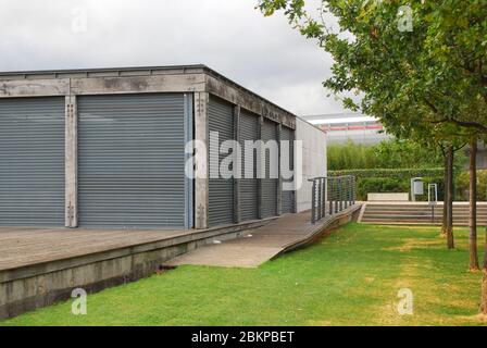 Reinforced Concrete Timber Thames Barrier Park Pavilion North Woolwich ...