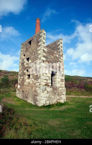 Wheal Prosper tin mine at Rinsey near Helston, Cornwall Stock Photo - Alamy