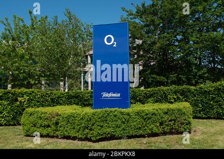 Slough, Berkshire, UK. The Virgin Media O2 offices on the A4 Bath Road ...
