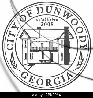 3D Seal of DeKalb County (Georgia), USA. 3D Illustration Stock Photo ...