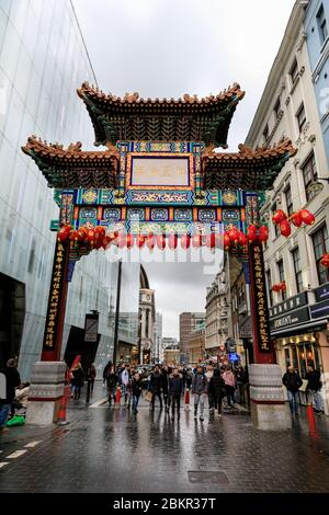 Chinatown Gate in Central London Stock Photo - Alamy
