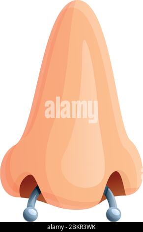 nose piercing ring cartoon vector illustration Stock Vector Image & Art ...