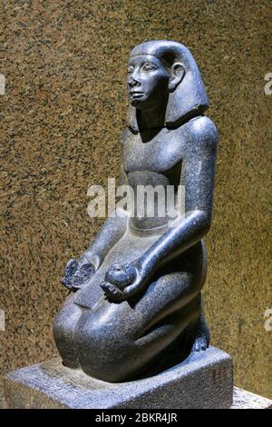 Statue of Heqaib Governor of Elephantine and overseer of the priest of ...