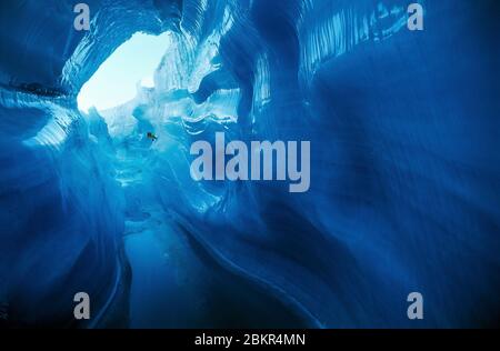 Denmark, Greenland, Inlandsis, exploration of intermediary Stock Photo ...