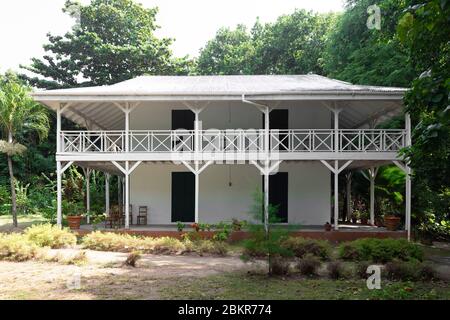 Seychelles, Curieuse Island, National Park leprosy house from doctor ...