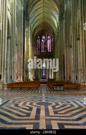 France Aisne Saint Quentin labyrinth of Saint Quentin Basilica Stock ...