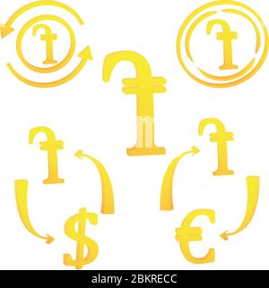 Armenian Dram Symbol Icon Set Stock Vector Image & Art - Alamy