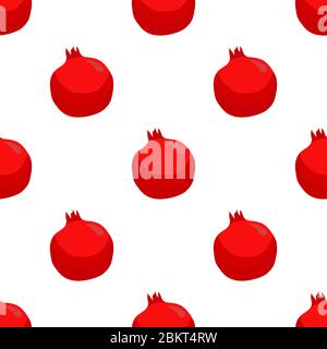 Theme big colored seamless pomegranate, bright berry pattern for seal ...