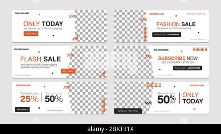 A design of Sale promotion banners for social media post collection ...