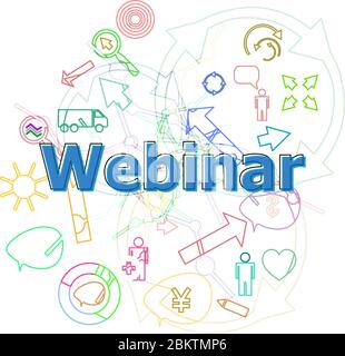 Webinar text concept Stock Photo - Alamy