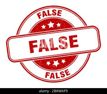 false stamp. false round sign. label on transparent background Stock ...
