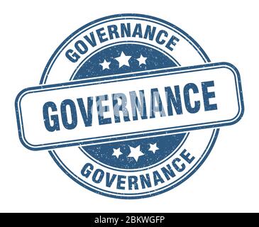 governance stamp. governance round sign. label on transparent ...
