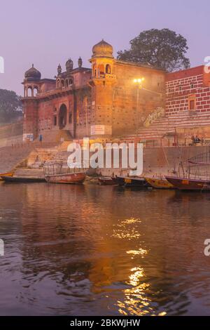 Chet Singh fort, Cityscape from Ganges, Varanasi, Uttar Pradesh, India ...