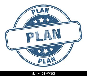 plan stamp. plan label. round grunge sign Stock Vector Image & Art - Alamy