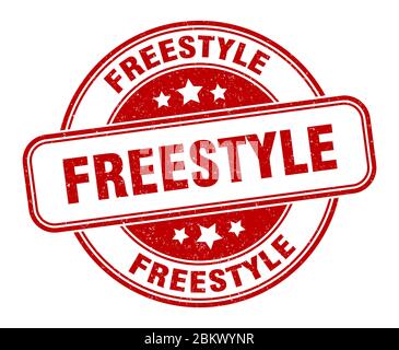 freestyle stamp. freestyle label. round grunge sign Stock Vector Image ...