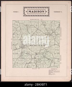 Illustrated atlas of Guernsey County, Ohio Stock Photo - Alamy