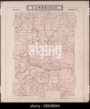 Illustrated atlas of Guernsey County, Ohio Stock Photo - Alamy