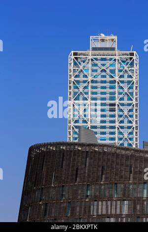PRBB Building, Olympic Port, Barcelona, Catalonia, Spain, Europe Stock ...
