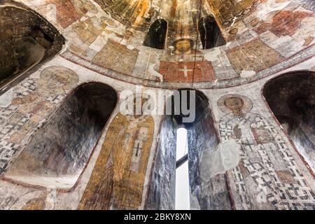 Interior and mural paintings of Kobayr Monastery, Armenian monastery ...