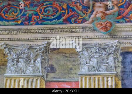 Palazzo Te interior by Giulio Romano, 1534, Mantua, Lombardy, Italy ...