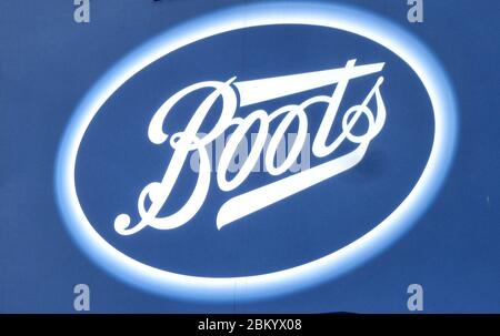 Boots logo seen at one of their retail store branches Stock Photo - Alamy