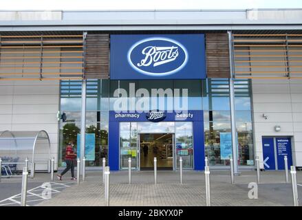 Boots logo seen at one of their retail store branches Stock Photo - Alamy