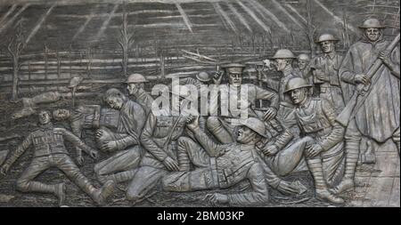 Soldiers of the Liverpool Pals, King's Regiment, during the First World ...