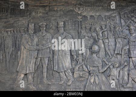 Liverpool Pals Battalion First World War Memorial Plaque Stock Photo ...