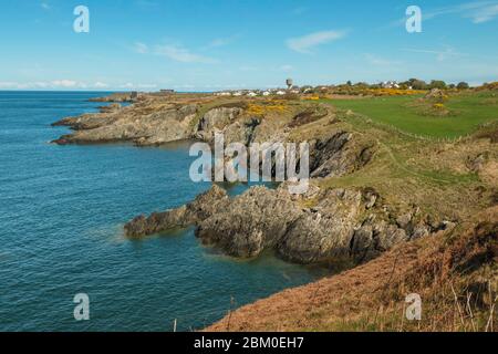 Amlwch, Bull Bay Walk During C-19 Lockdown .04-20 Stock Photo - Alamy